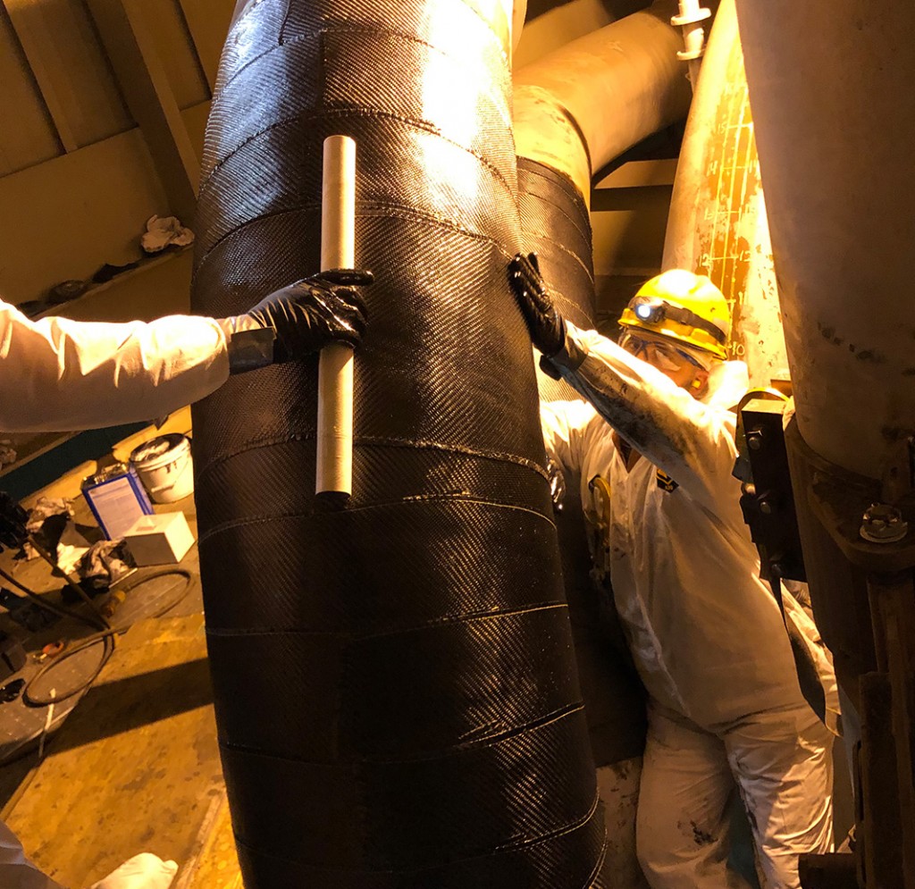 Composite Pipe Repair of Coal Pipe Elbows - Advanced FRP