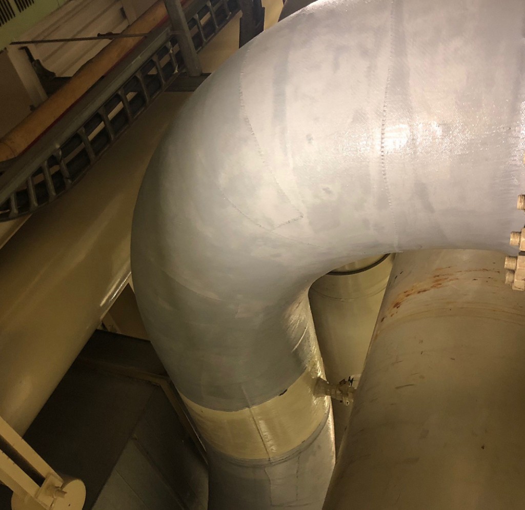 Nuclear Power Plant Composite Pipe Repair - Advanced FRP